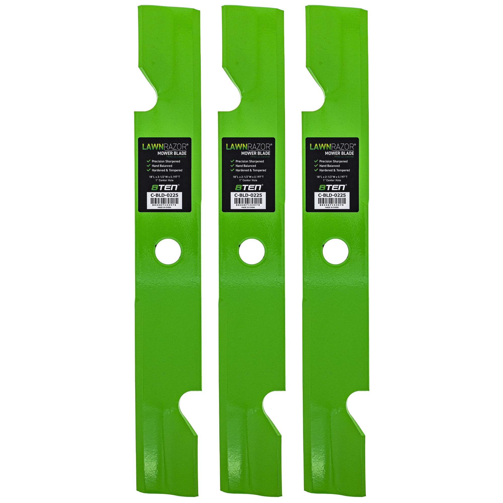 8TEN LawnRAZOR Notched High Lift Blade, Fits Exmark Lazer Z 52 Inch ...