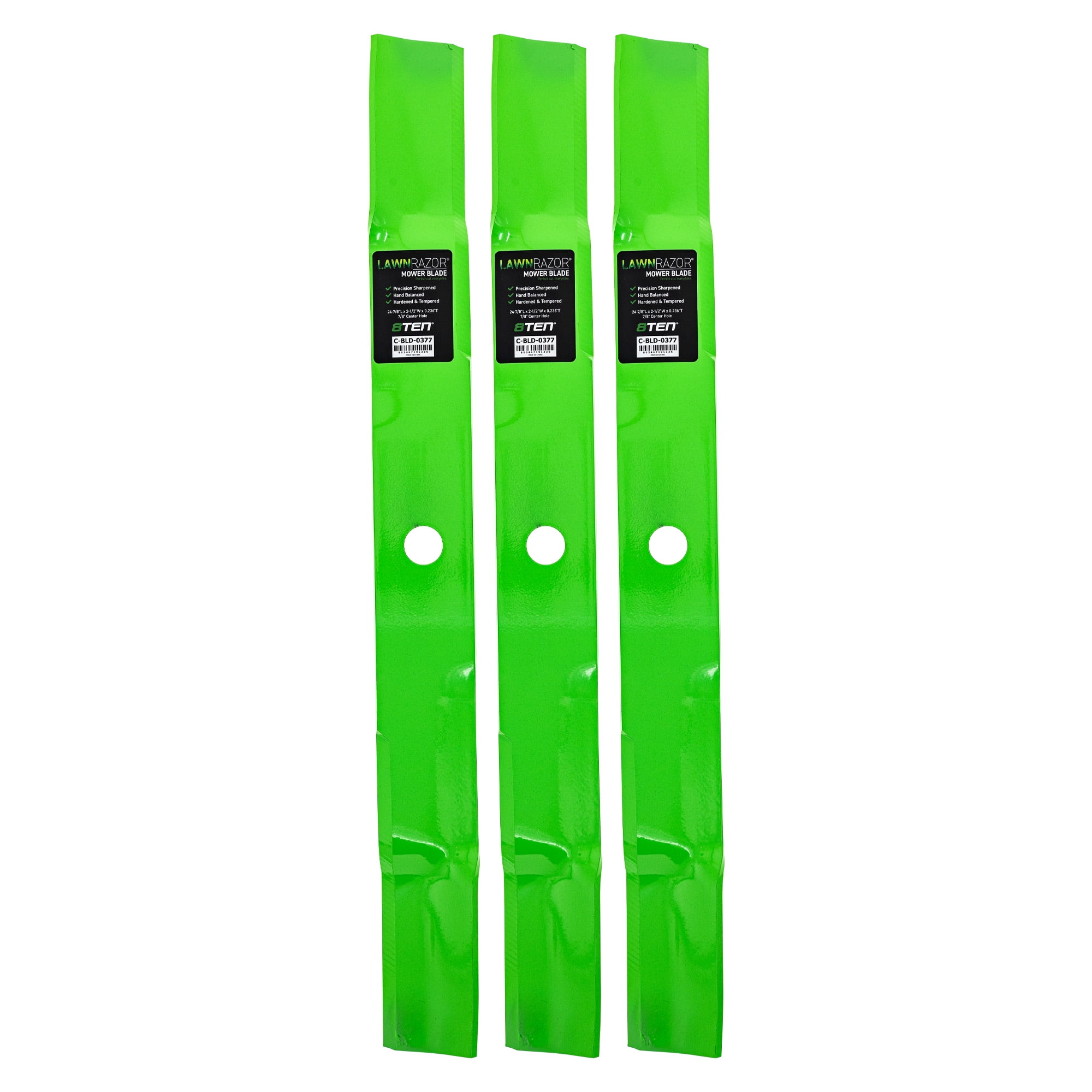 8TEN LawnRAZOR Mulching Blades for John Deere Z997R Z970R 72 inch Deck ...