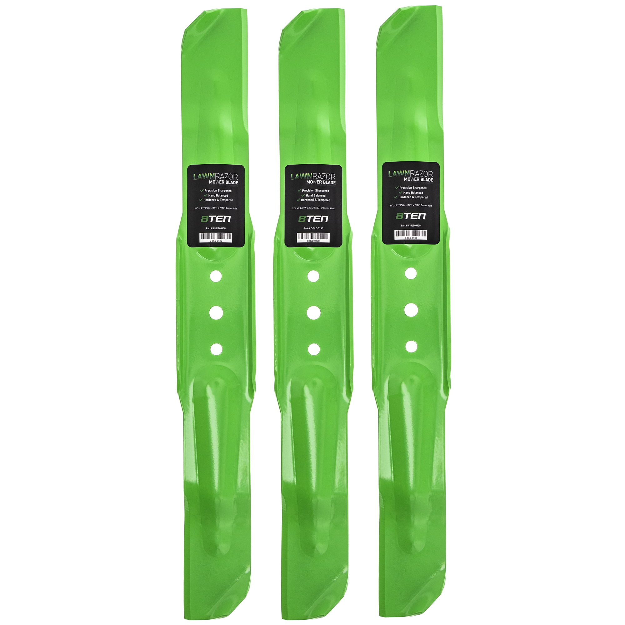 LawnRAZOR High Lift Blade 21 inch for Exmark Metro 107-4276 3 Pack 810 ...