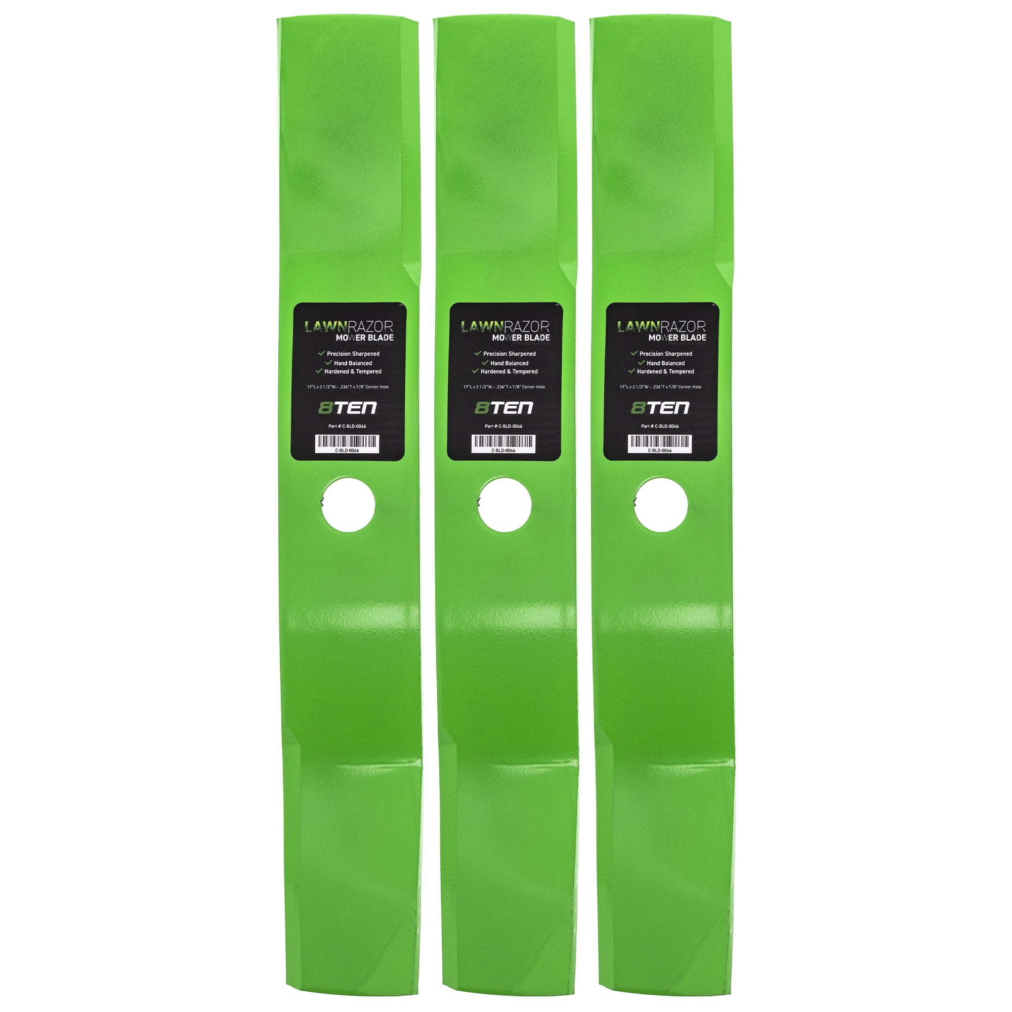 LawnRAZOR Medium Lift Blade for John Deere 48 inch Z915B 3 Pack 810 ...