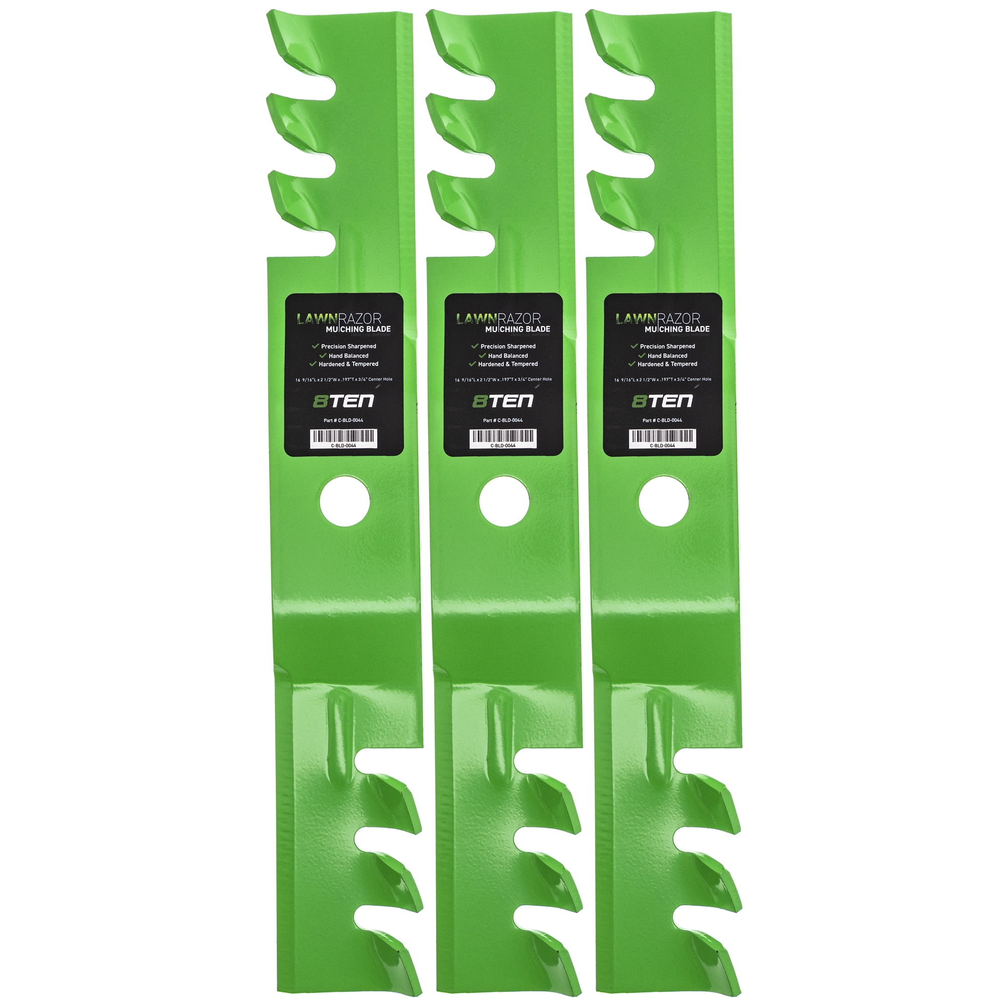 LawnRAZOR Toothed Blade for John Deere 48 inch 325 3 Pack 810-CBL2266D ...