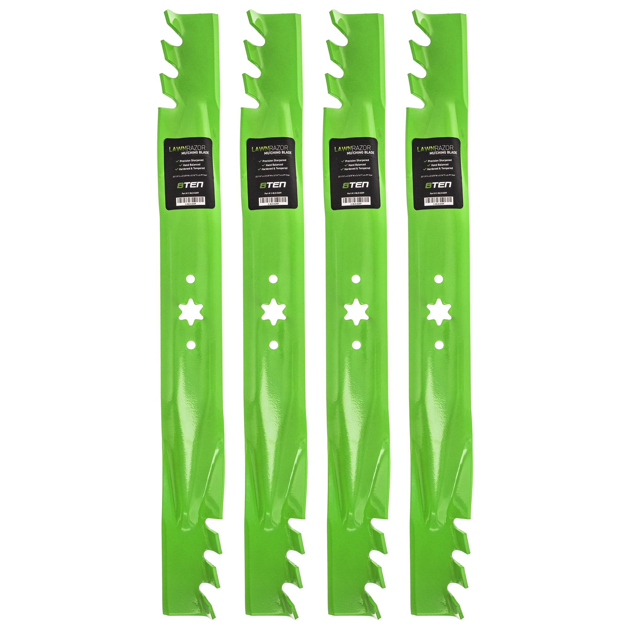 LawnRAZOR Toothed Blade for MTD Cub Cadet 942-04290 4 Pack 810-CBL2421D ...