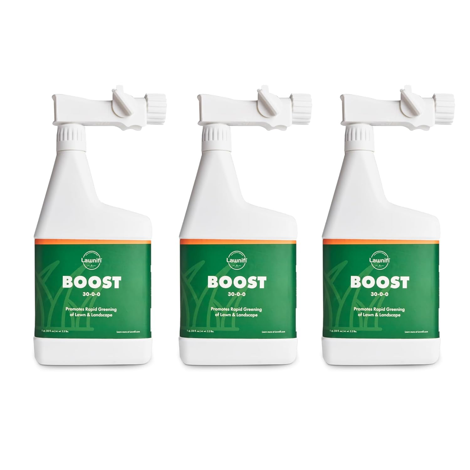 Lawnifi Boost Fertilizer for Green Grass, 3 Bottles of Fertilizer, 30-0 ...