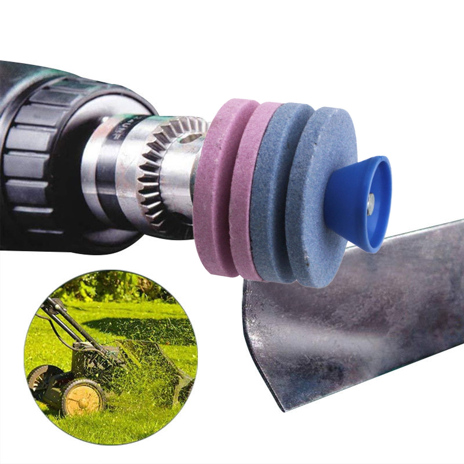 Lawnmower Dull Blade Sharpener Meadow Mower Blade Sharpener Tool Kit
