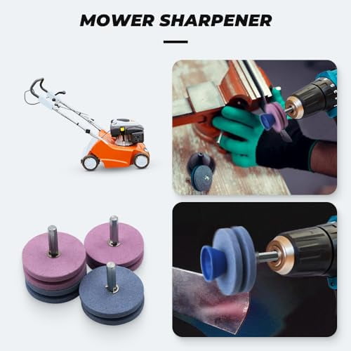 Lawnmower Dull Blade Sharpener, Upgrade Lawn Mower Blade Sharpener Tool ...
