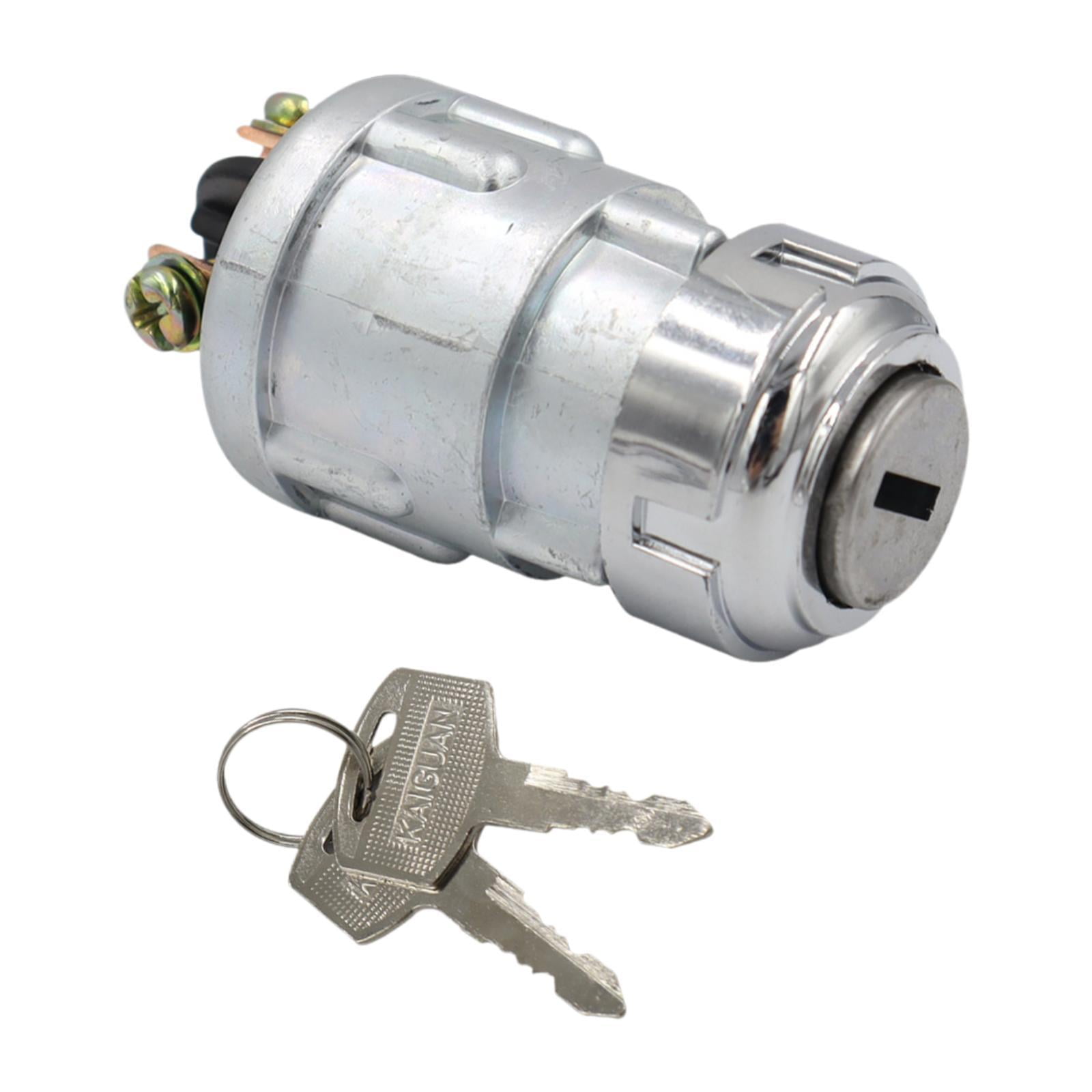 Lawnmower Start Ignition Switch 3 Terminal with 2 Keys Universal Fit ...