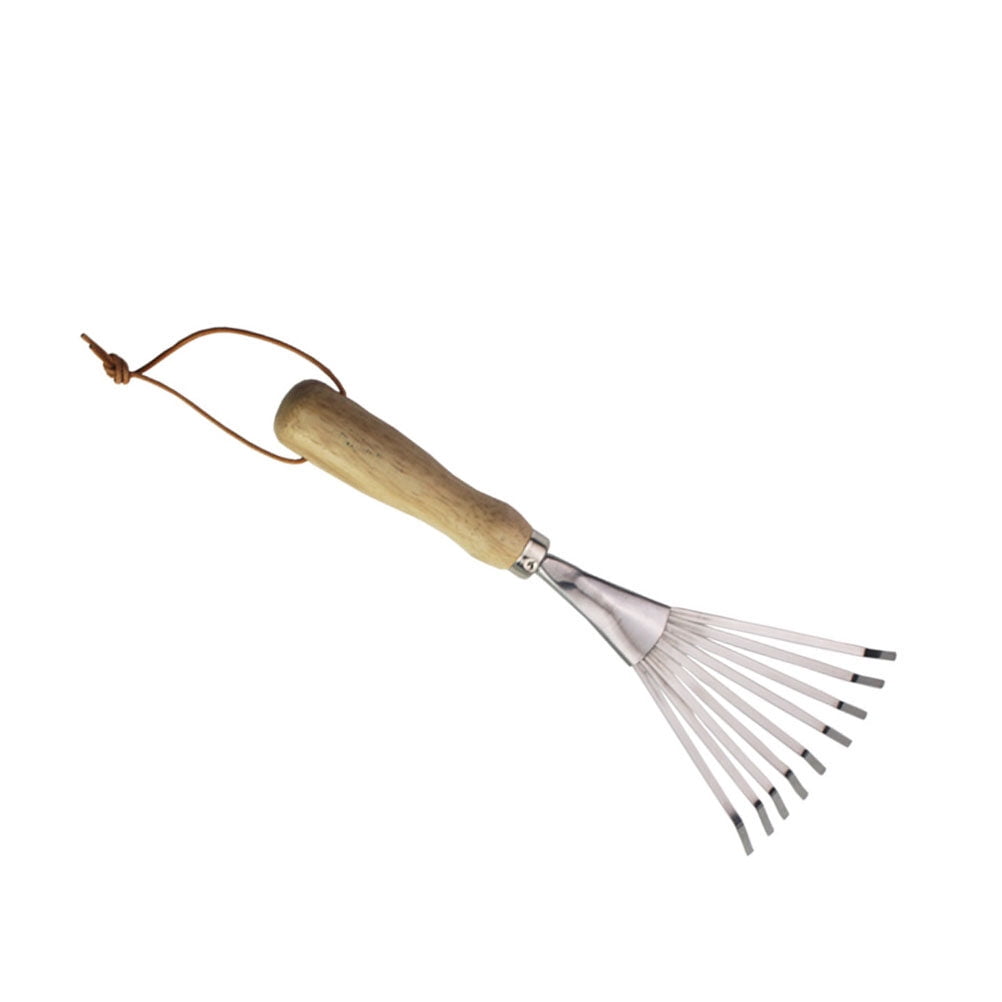 Lawns Stainless Steel Nine-tooth Harrow Heavy-duty Rake Gardening Tool ...