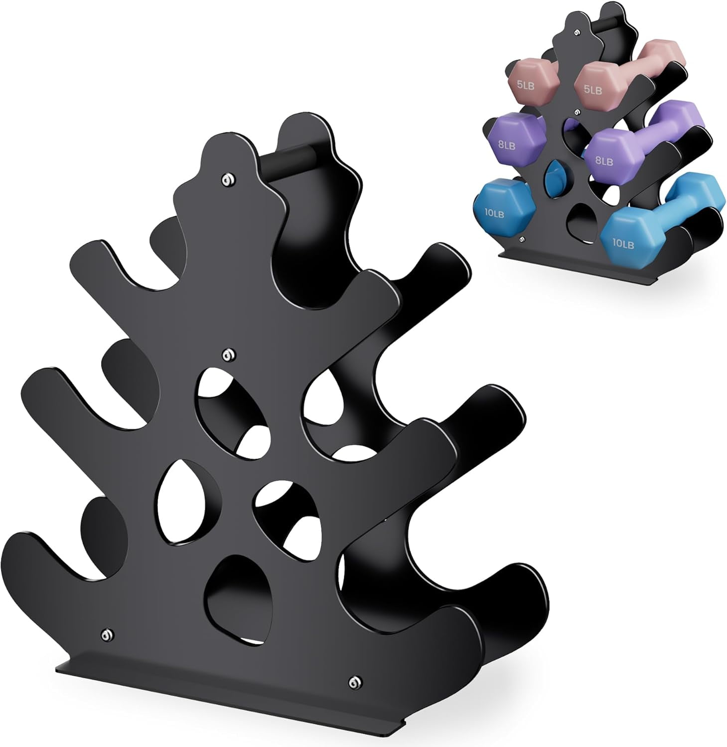 Lawor Dumbbell Rack Stand Only,No Install Needed Small Weight Rack With ...