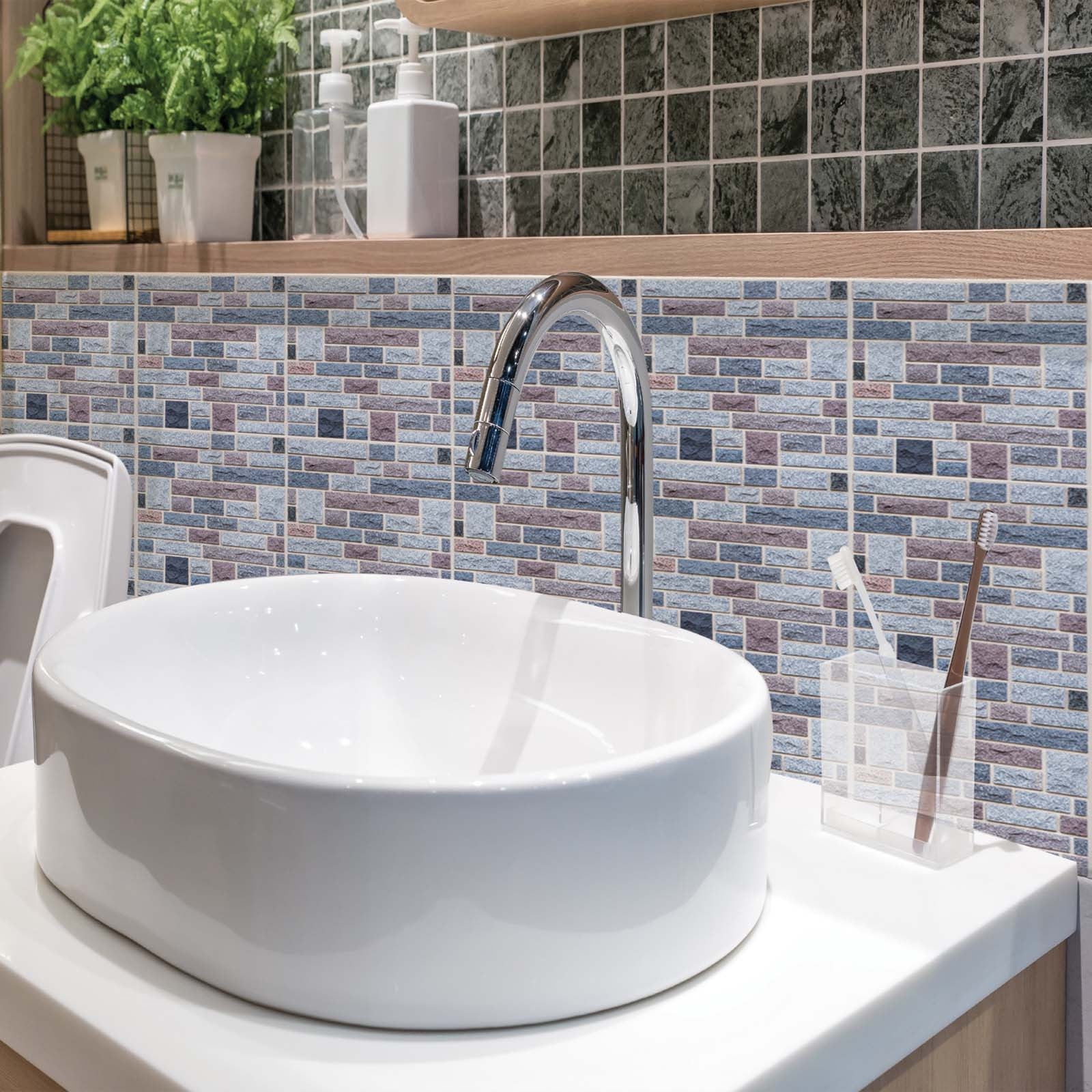 Lawor Kitchen Backsplash Tiles, Peel And Stick Wall Tiles, Countertop ...