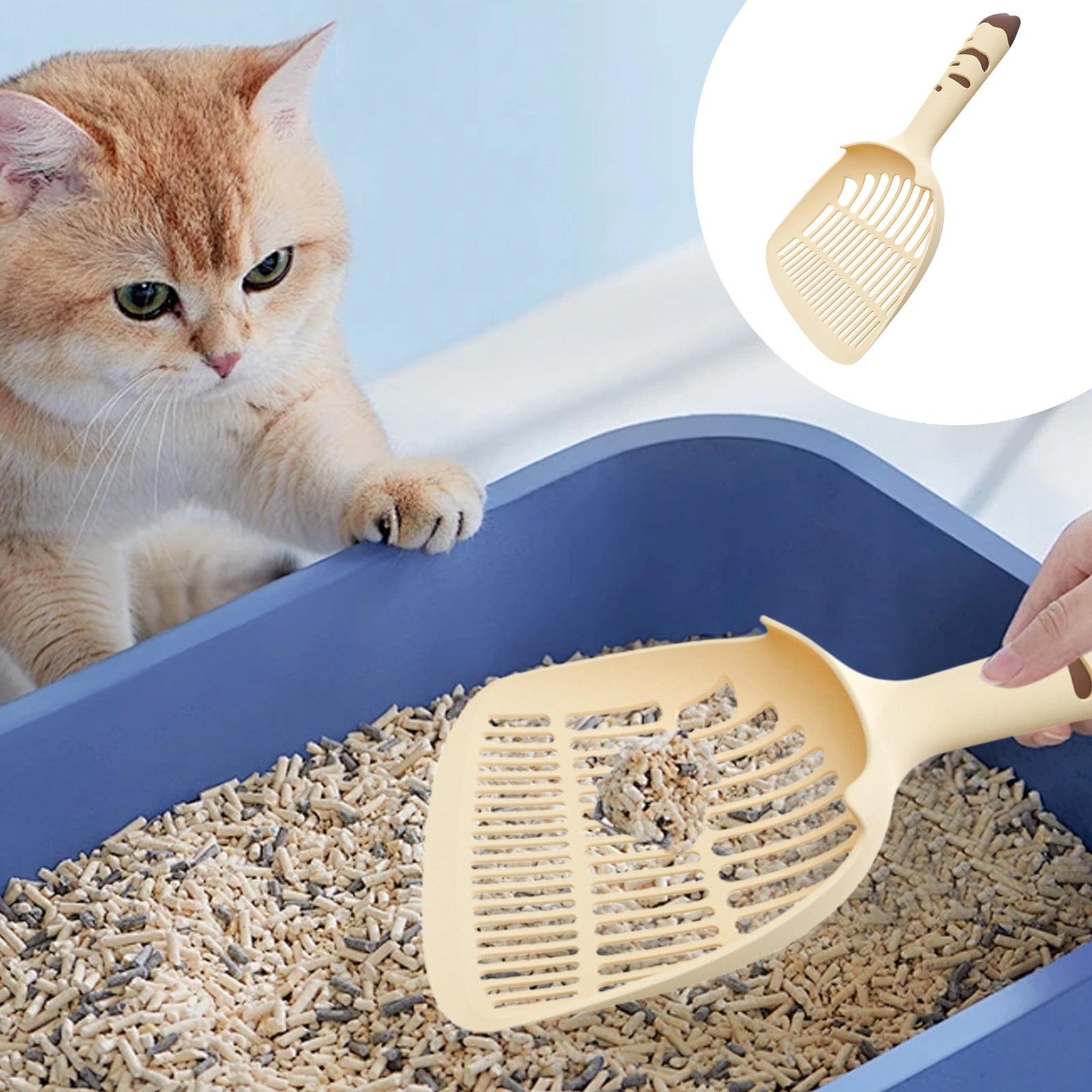 Lawor Pet Sand Shovel And Poop Removal Tool Cats Litter Shovel ...