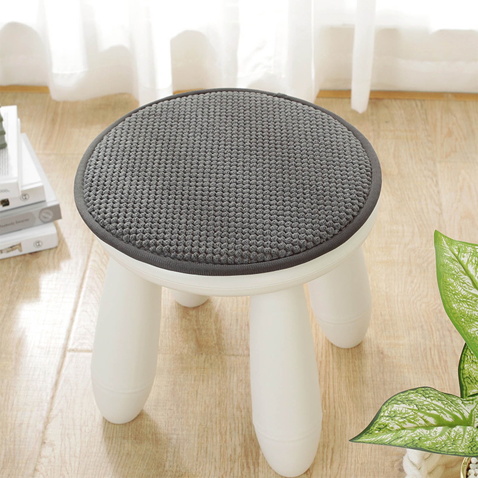 Lawor Round Seat Cushions For Stools With Ties Corduroy Breathable Bar ...