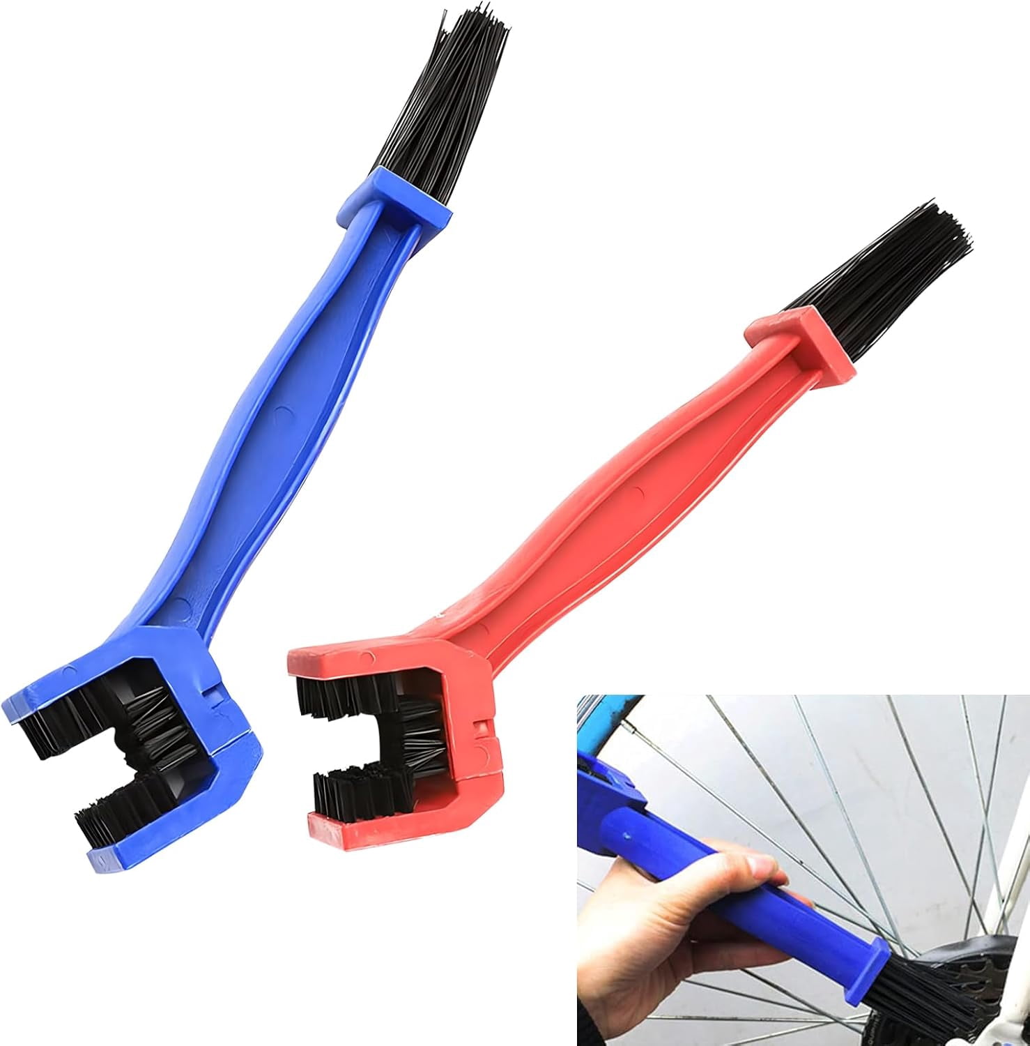 Lawq 2 PCS Car Detail Brush, ABS Engineering Plastic Concave Brush Head ...