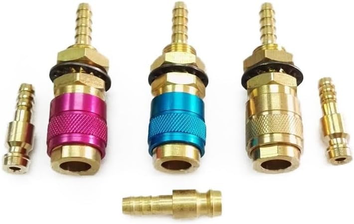 Lawq 3 Set Quick Connect Fittings Hose Connector, Gas & Water Quick ...