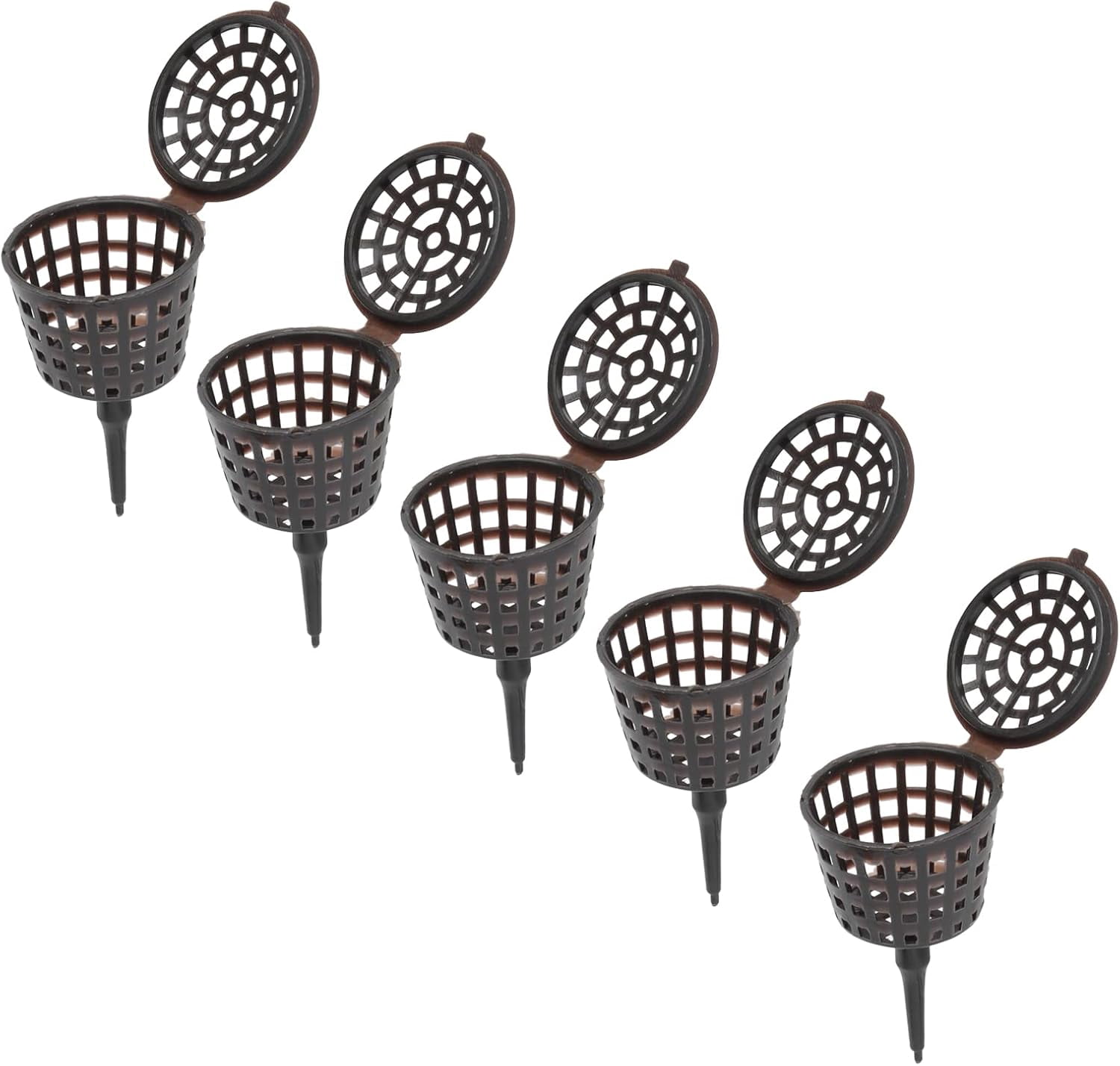 Lawq 50Pcs Fertilizer Basket, Plastic Fertilizer Orchid Basket Garden ...