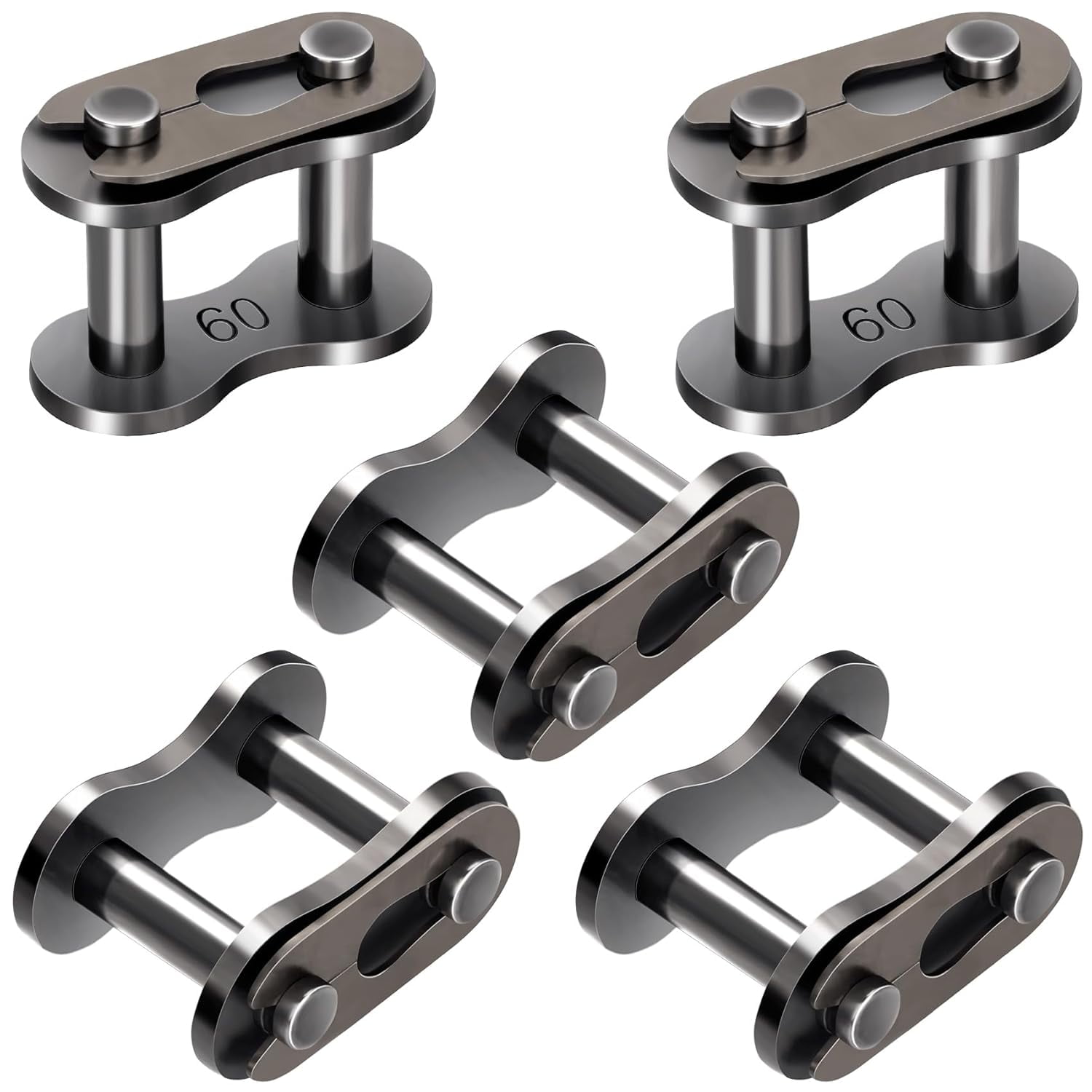 Lawq 5pcs #60 Roller Chain Connecting Links, Master Connector Link ...