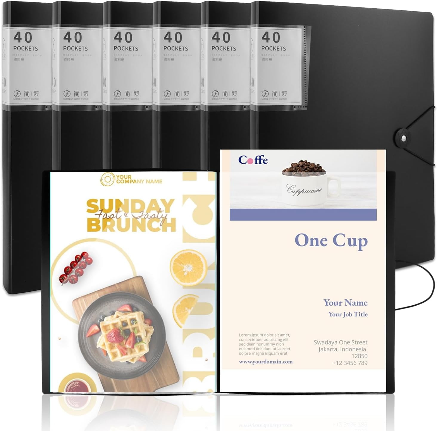 Lawq 6 Pack Binder with Plastic Sleeves, 8.5"x11" Presentation Book ...