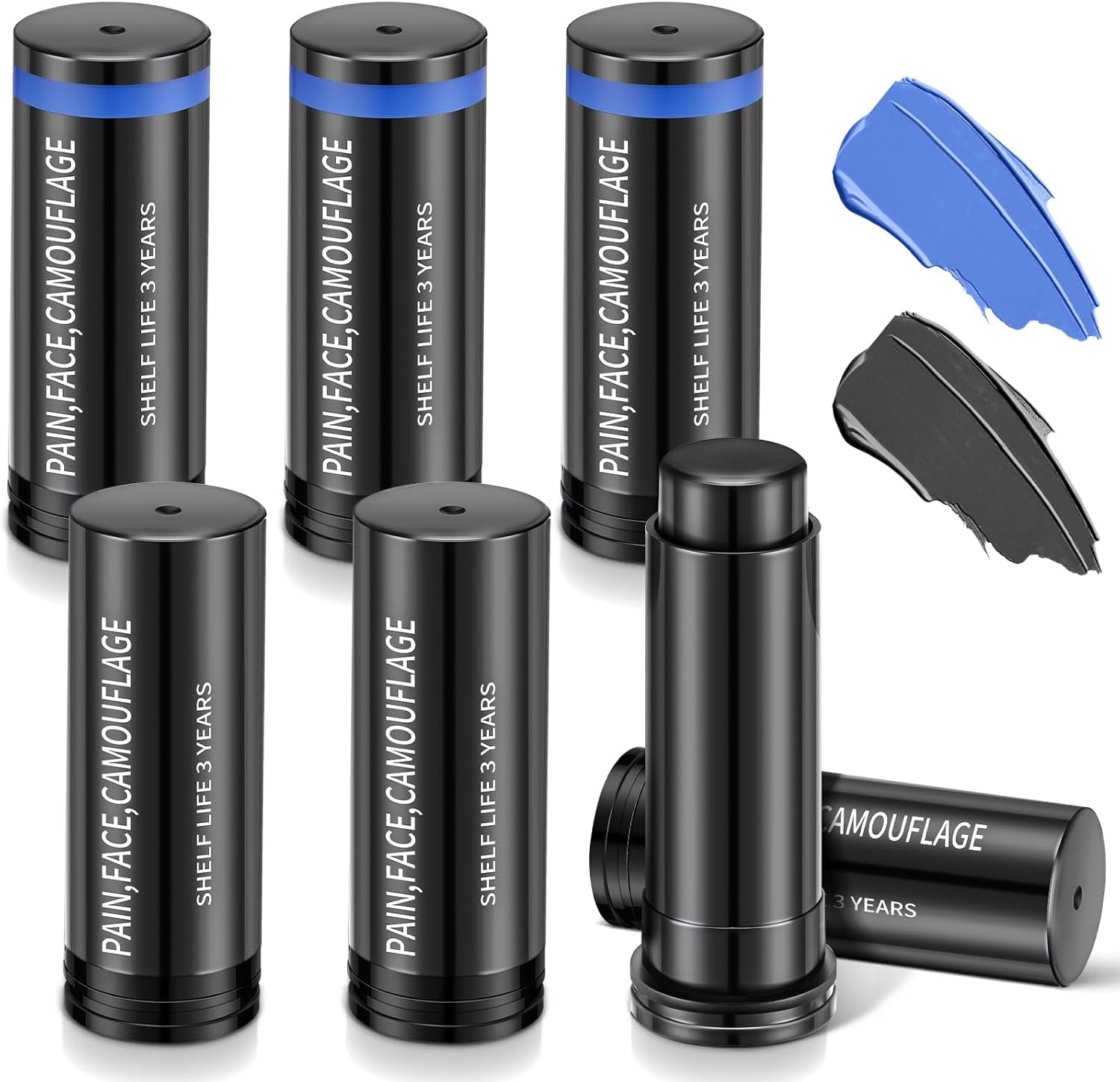 Lawq 6 Pcs Football Eye Black Sports Eye Stick Sporting Face Paint ...