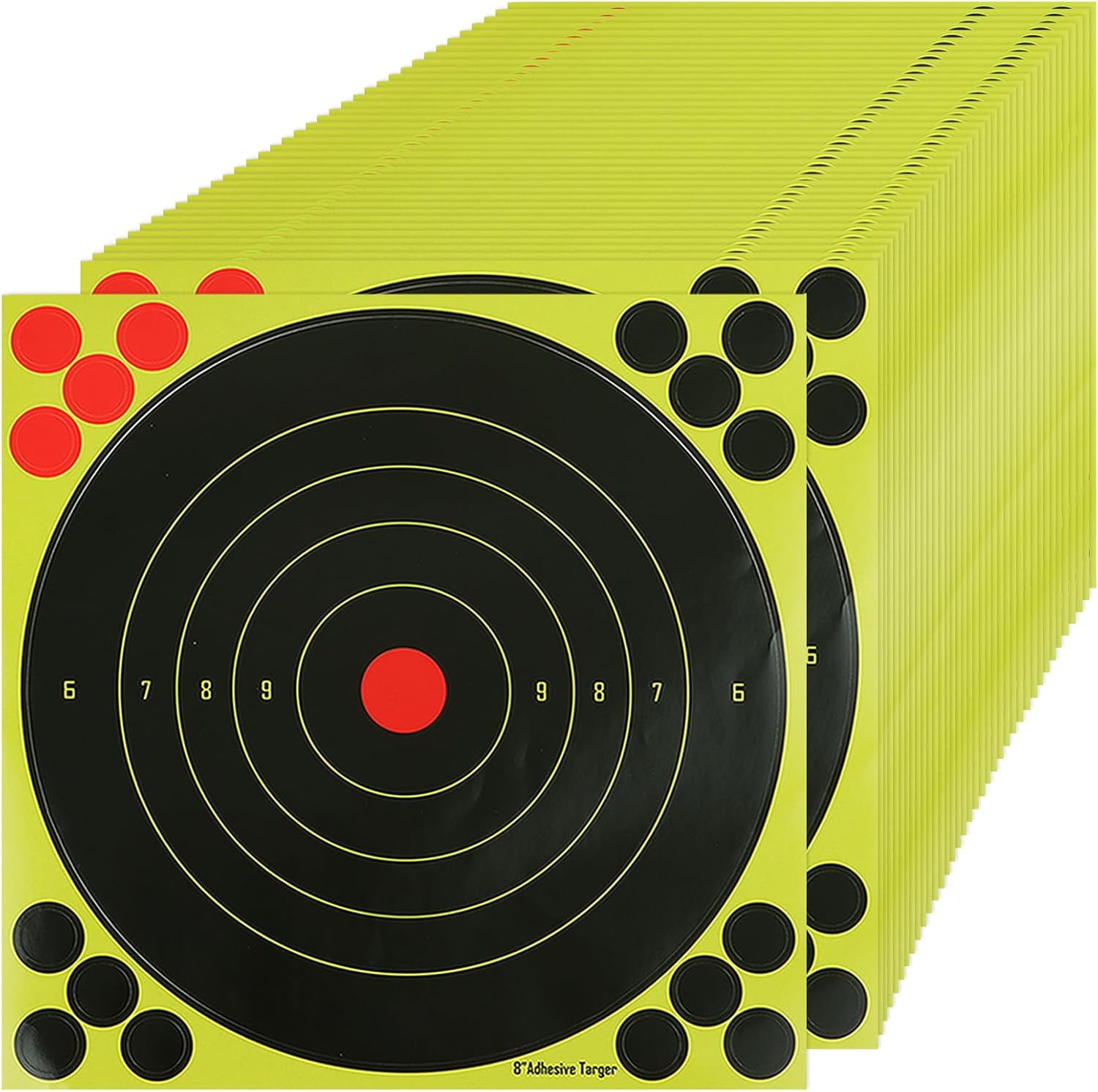 Lawq 60PCS Self Adhesive Shooting Target, 8 Inch Paper Sticker Targets ...