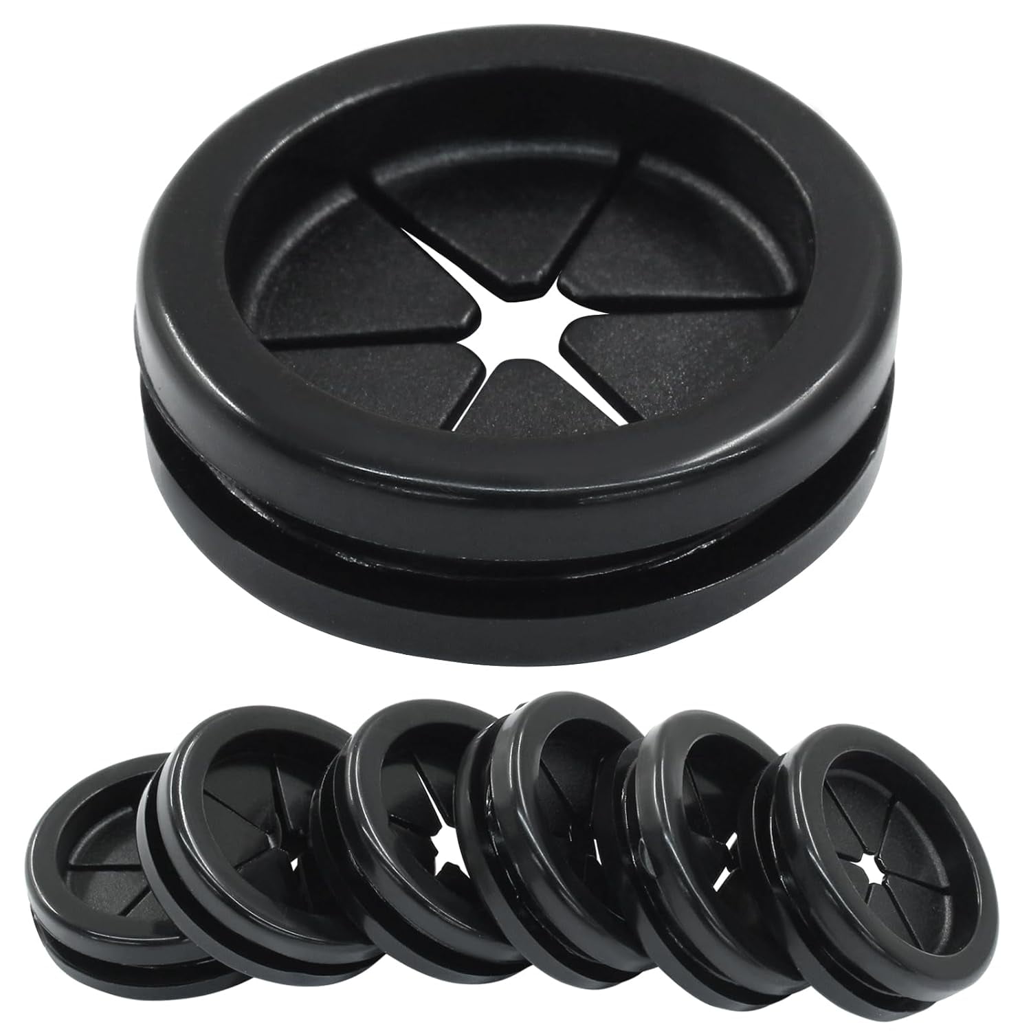 Lawq 6pcs 7/8" ID 1" Drill Hole Rubber Grommets, Firewall Hole Plug ...