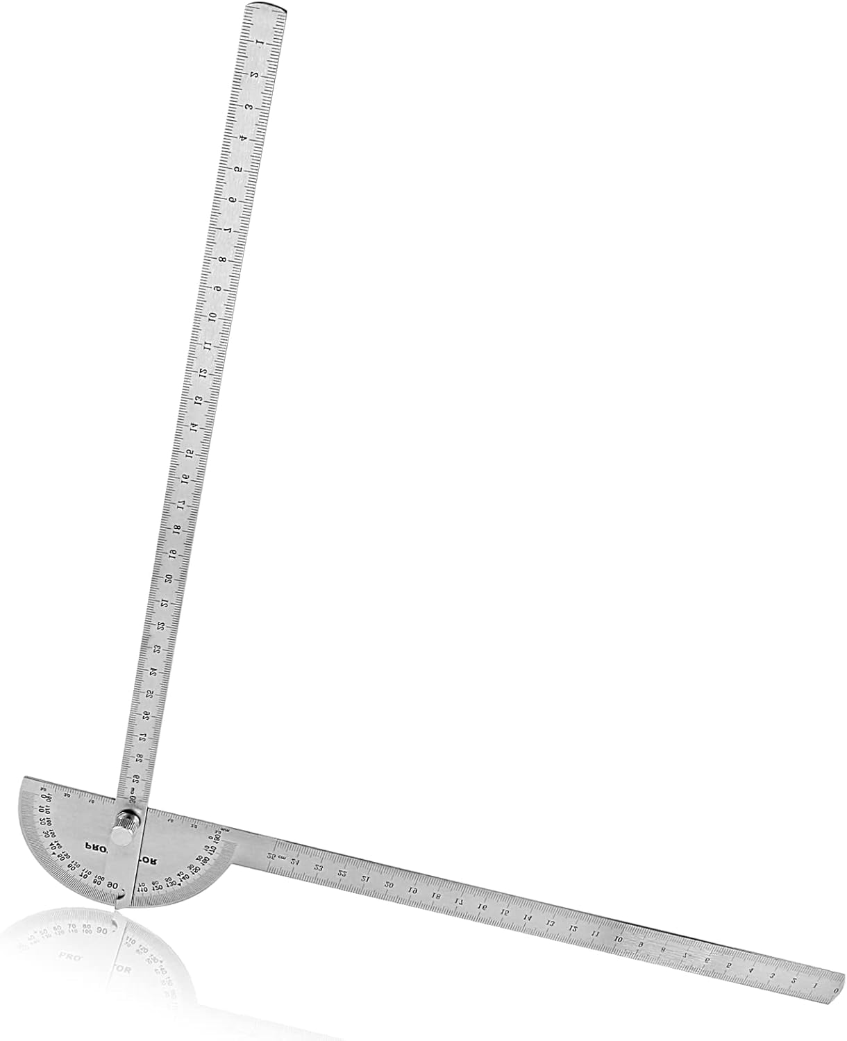 Lawq Angle Protractor 0-180 Degrees, Stainless Steel Angle Finder ...