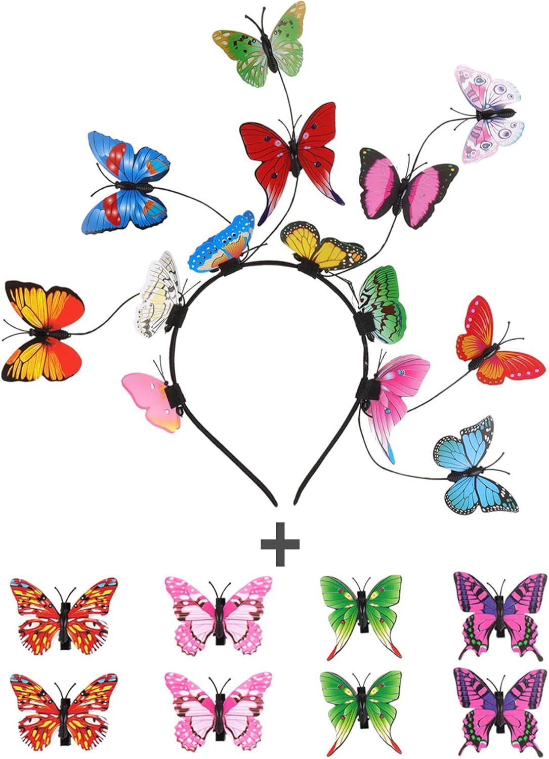Lawq Butterfly Fascinator Hat Monarch Derby Butterfly Headband Crown ...