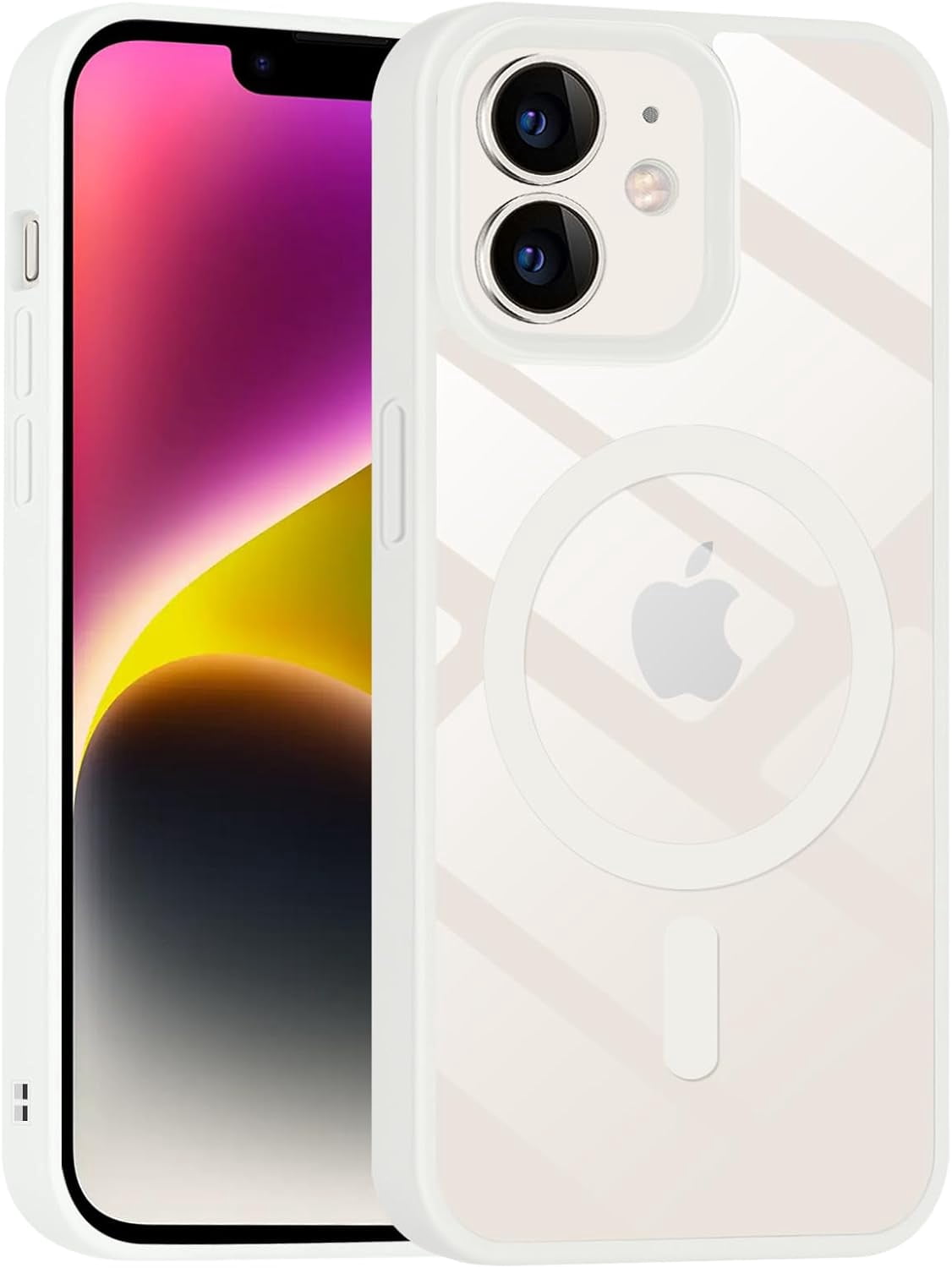 Lawq Compatible for iPhone 12/12 Pro Case for Clear Magnetic Slim PC ...