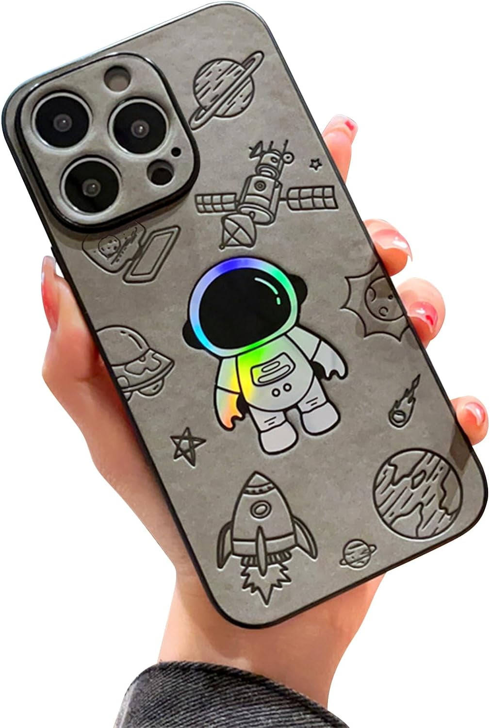 Lawq Compatible with iPhone 13 Pro Case with Holographic Laser Shiny ...