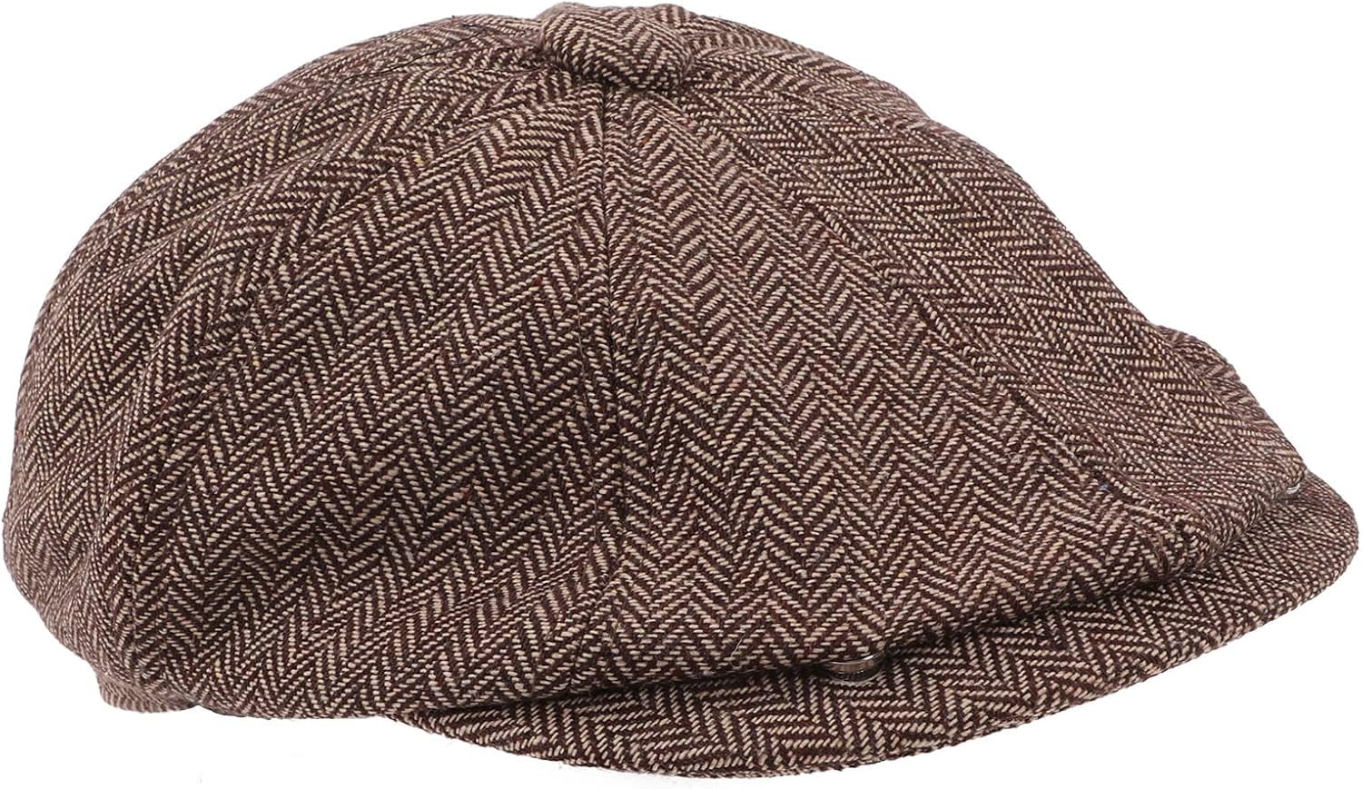 Lawq Octagonal Hat, Autumn Winter British Classic Vintage Beret Cabbie ...