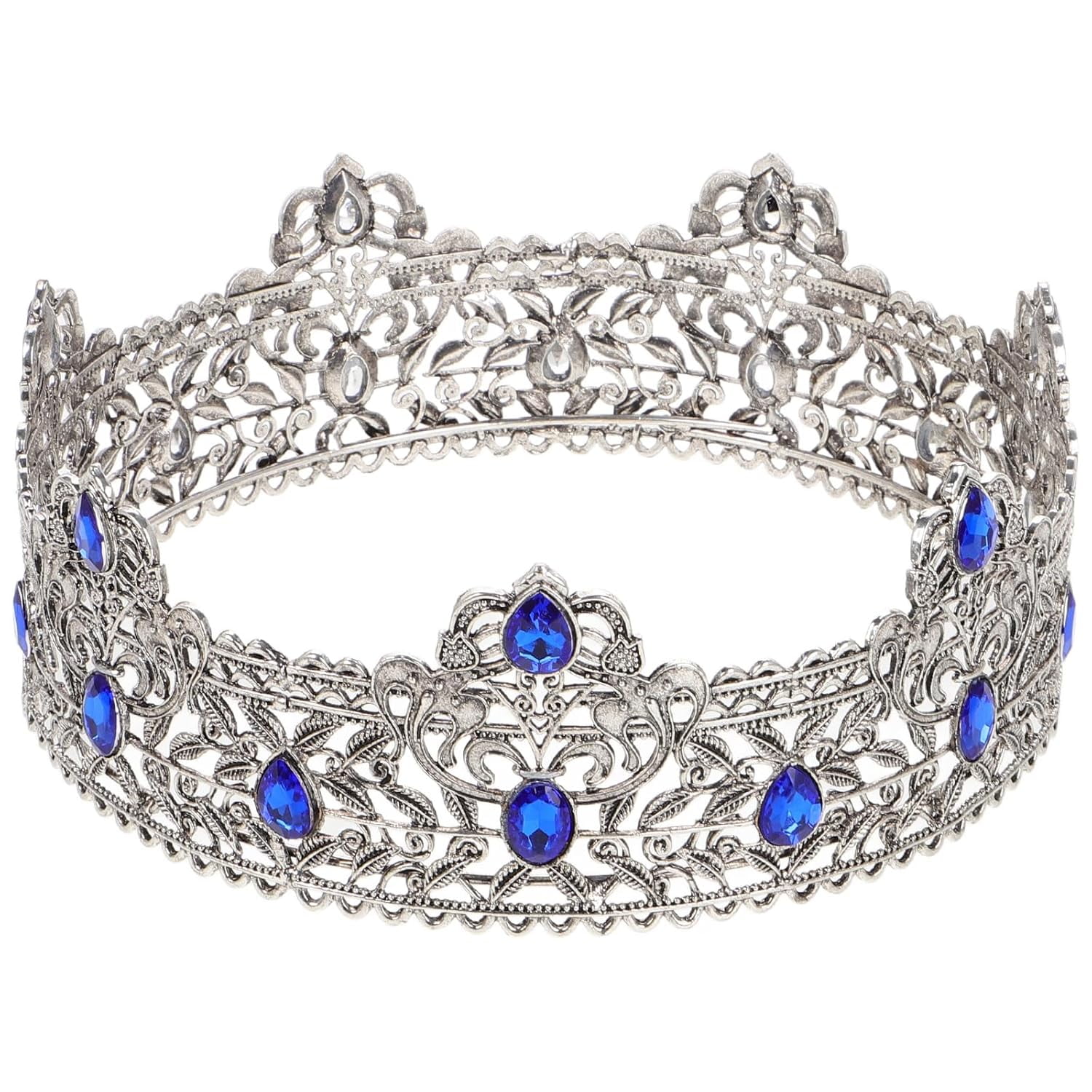 Lawq Rhinestones King Crown for Men Baroque Royal Costume Accessory ...