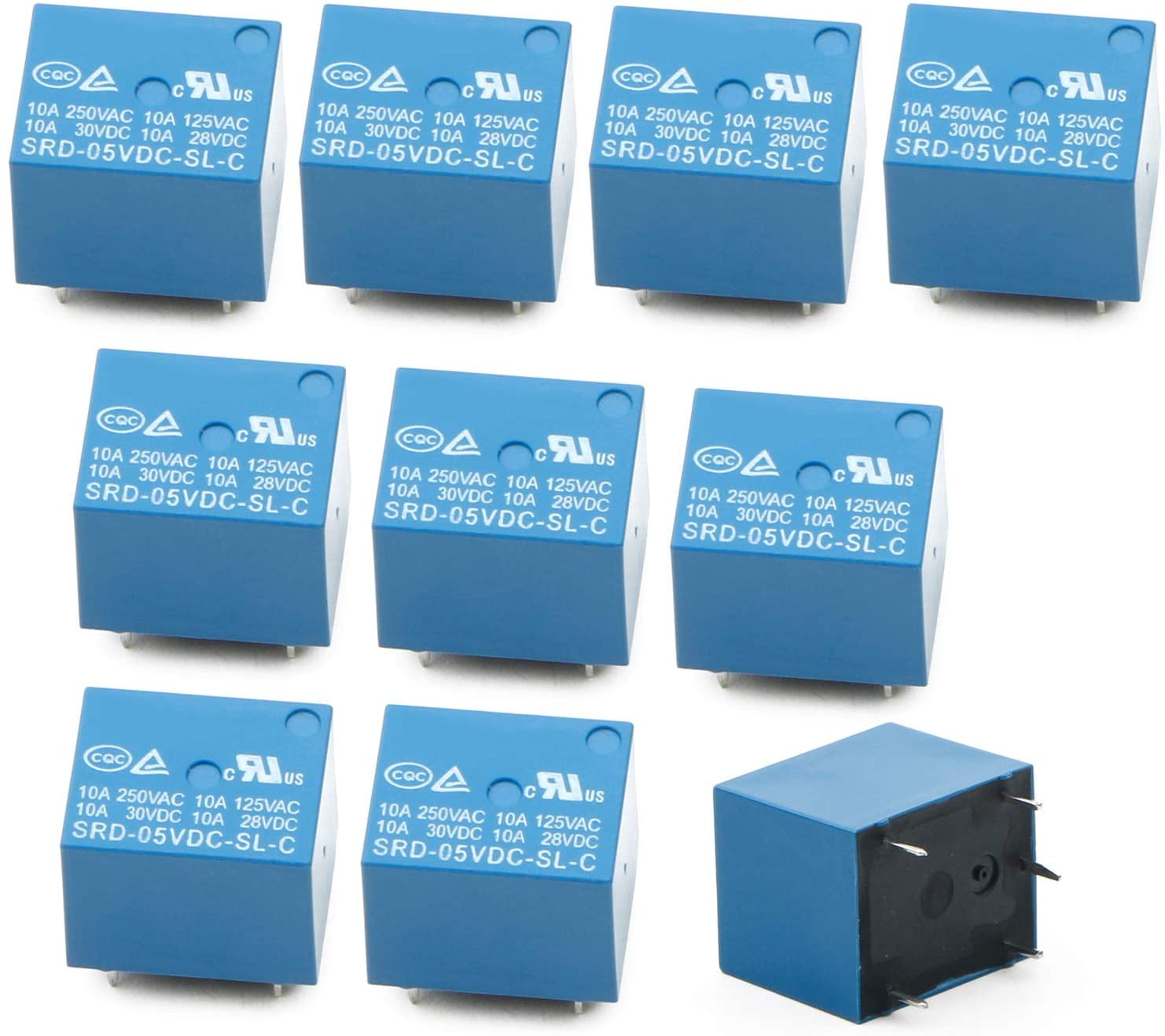 Lawq Senmod 10pcs 5VDC Household Appliance PCB Relay SRD-05VDC-SL-C ...