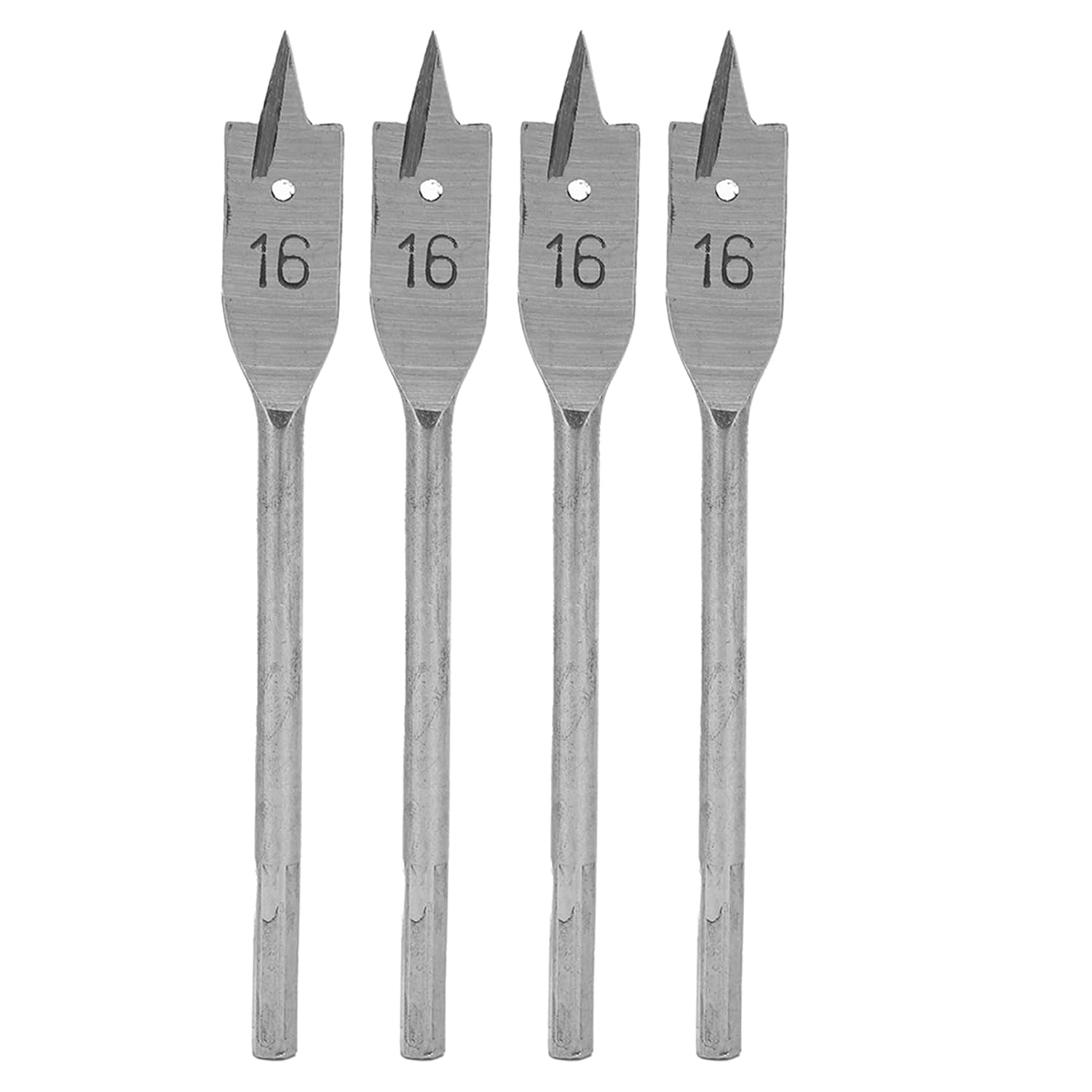 Lawq Spade Drill Bits 4Pcs Paddle Flat Bits Wood Drill Bits, 16mm Spade ...