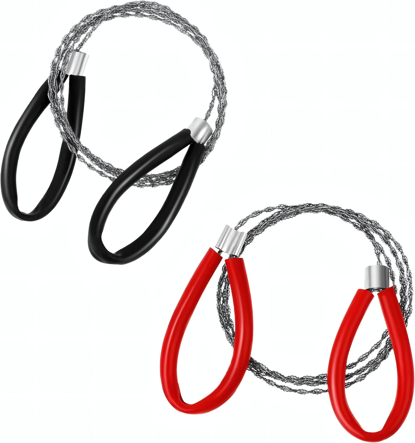 Lawq Stainless Steel Cable Saw, 2 PCS Mini Camping Saw Metal Cutting ...