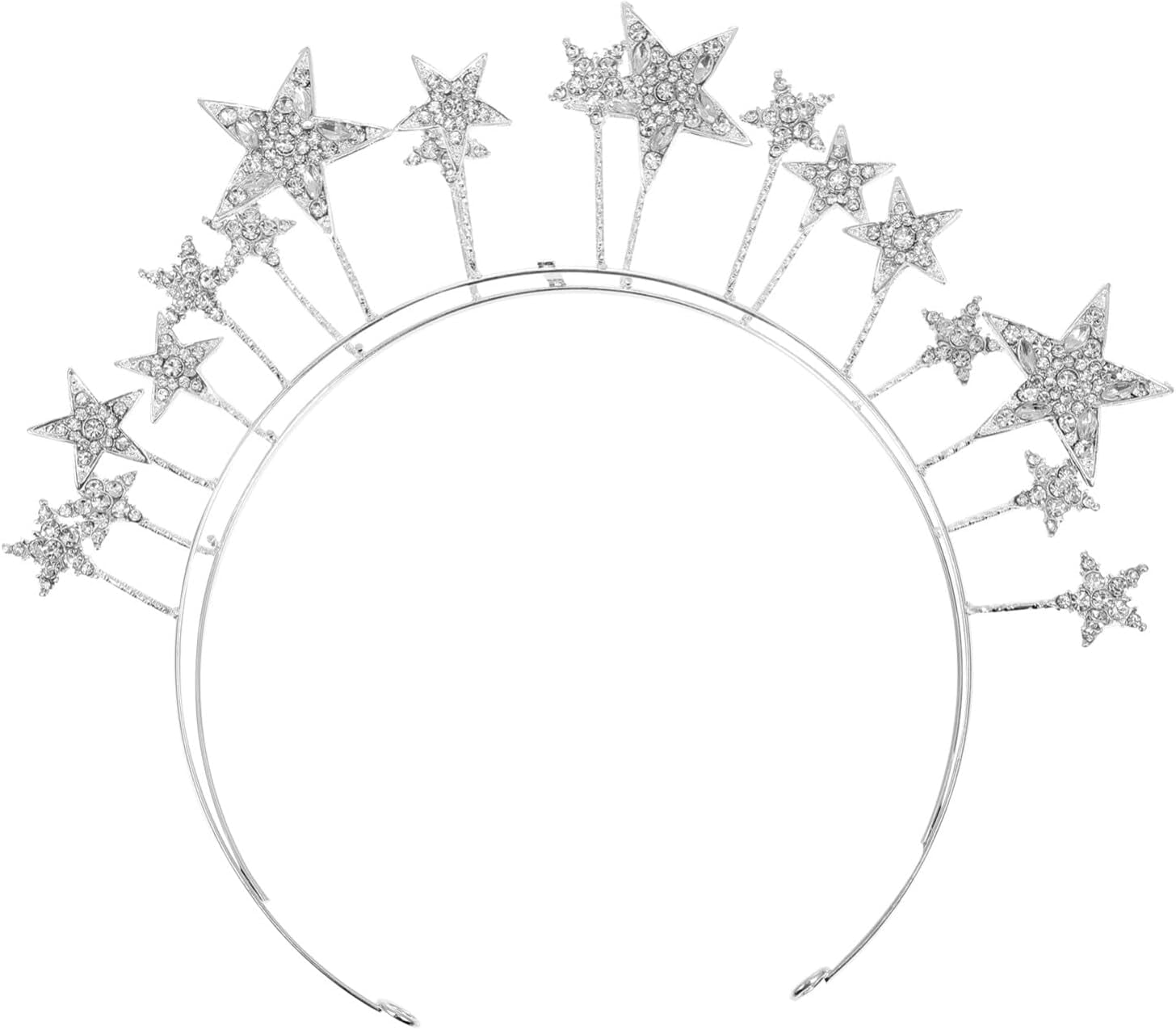 Lawq Star Headband, Rhinestone Star Tiara Crystal Princess Headpiece ...