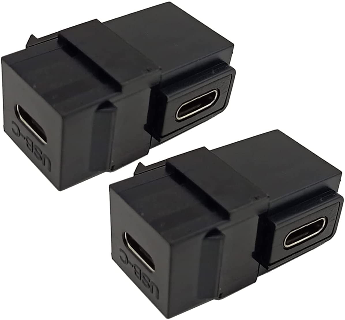 Lawq USB C Keystone Jack Inserts, (2 Pack) 90 Degree USB 3.1 Type-C ...