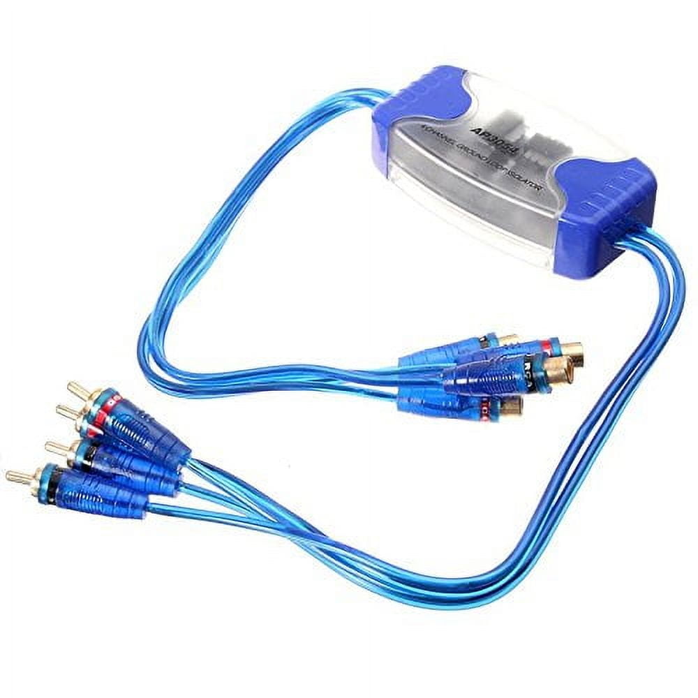 Lawq Universal Blue Line Noise Sound Eliminator 4Channel RCA Ground ...