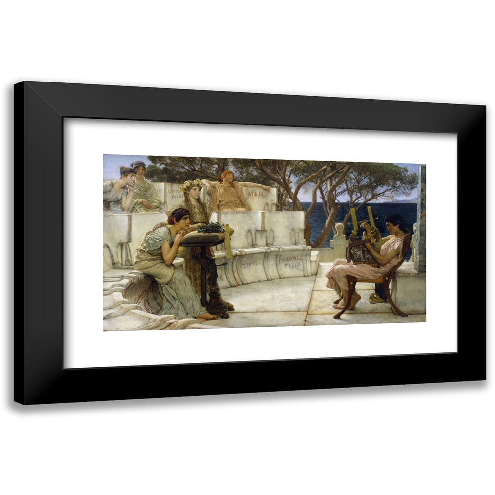 Lawrence Alma-Tadema 14x10 Black Modern Framed Museum Art Print Titled ...