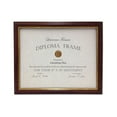 Lawrence Frames 11x14 Walnut and Gold Document Frame - Walmart.com