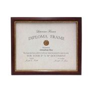 DAX Two-Tone Document Frame, Wood, 8.5 x 11, Black with Gold Leaf Trim ...