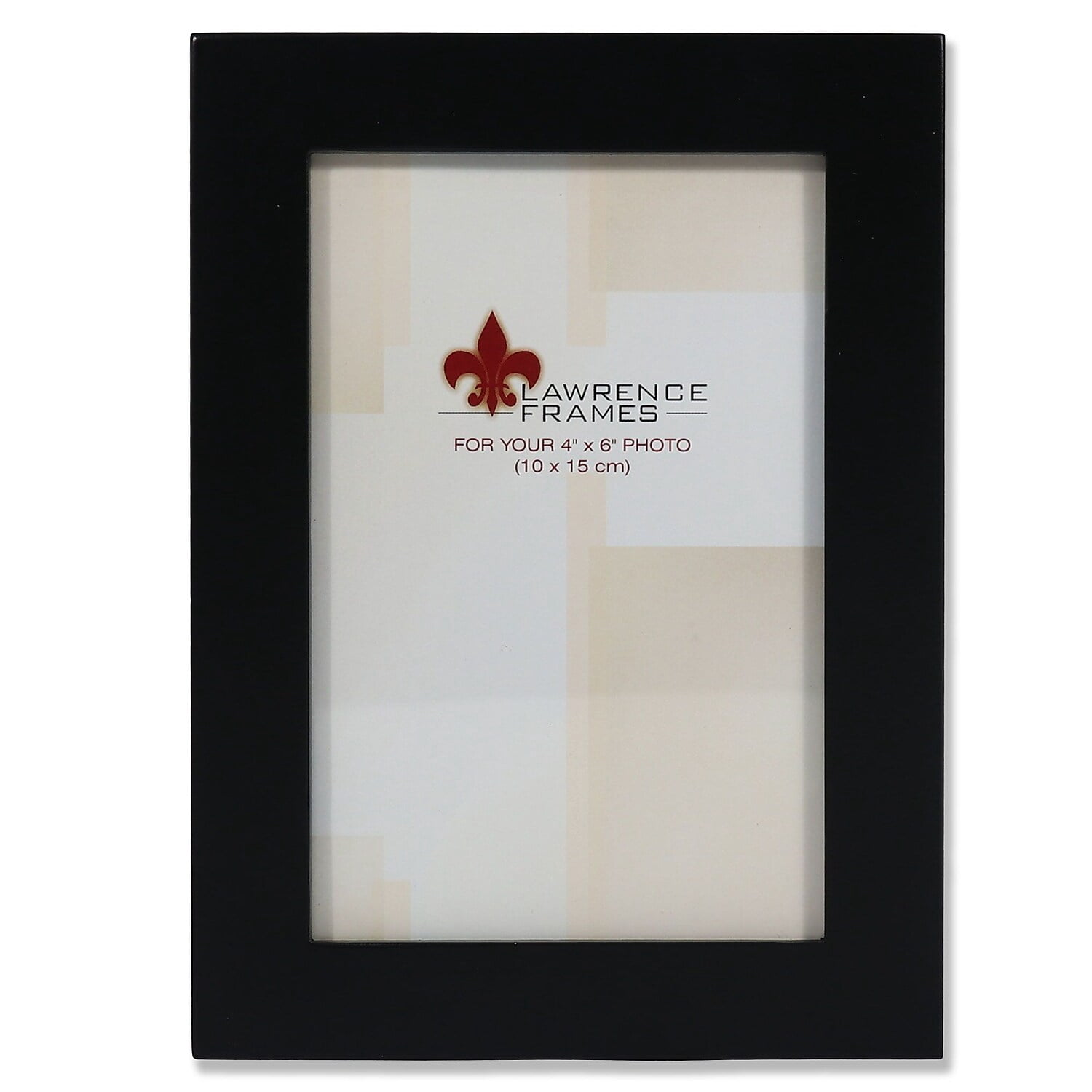 Lawrence Frames 34346 Black Wood Classic 4x6 Picture Frame - Walmart.com