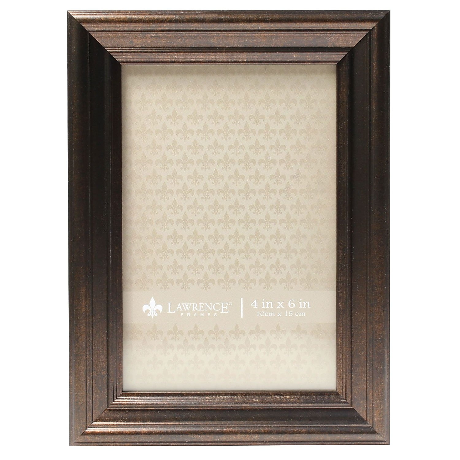 Lawrence Frames Classic 4x6 Oil Rubbed Bronze Picture Frame, Horizontal ...