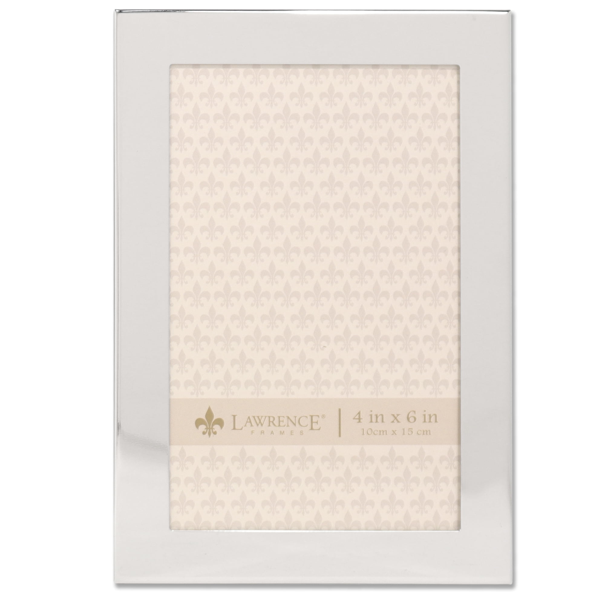 Lawrence Frames 4x6 Flat Silver Metal Picture Frame - Walmart.com