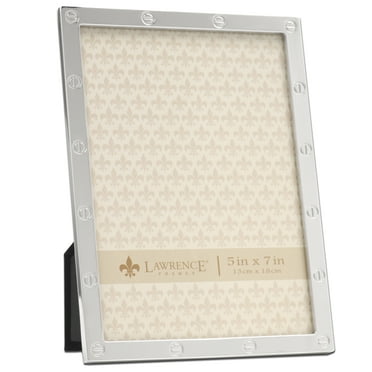 Lawrence Frames Silver Metal Rope 5x7 Picture Frame - Walmart.com