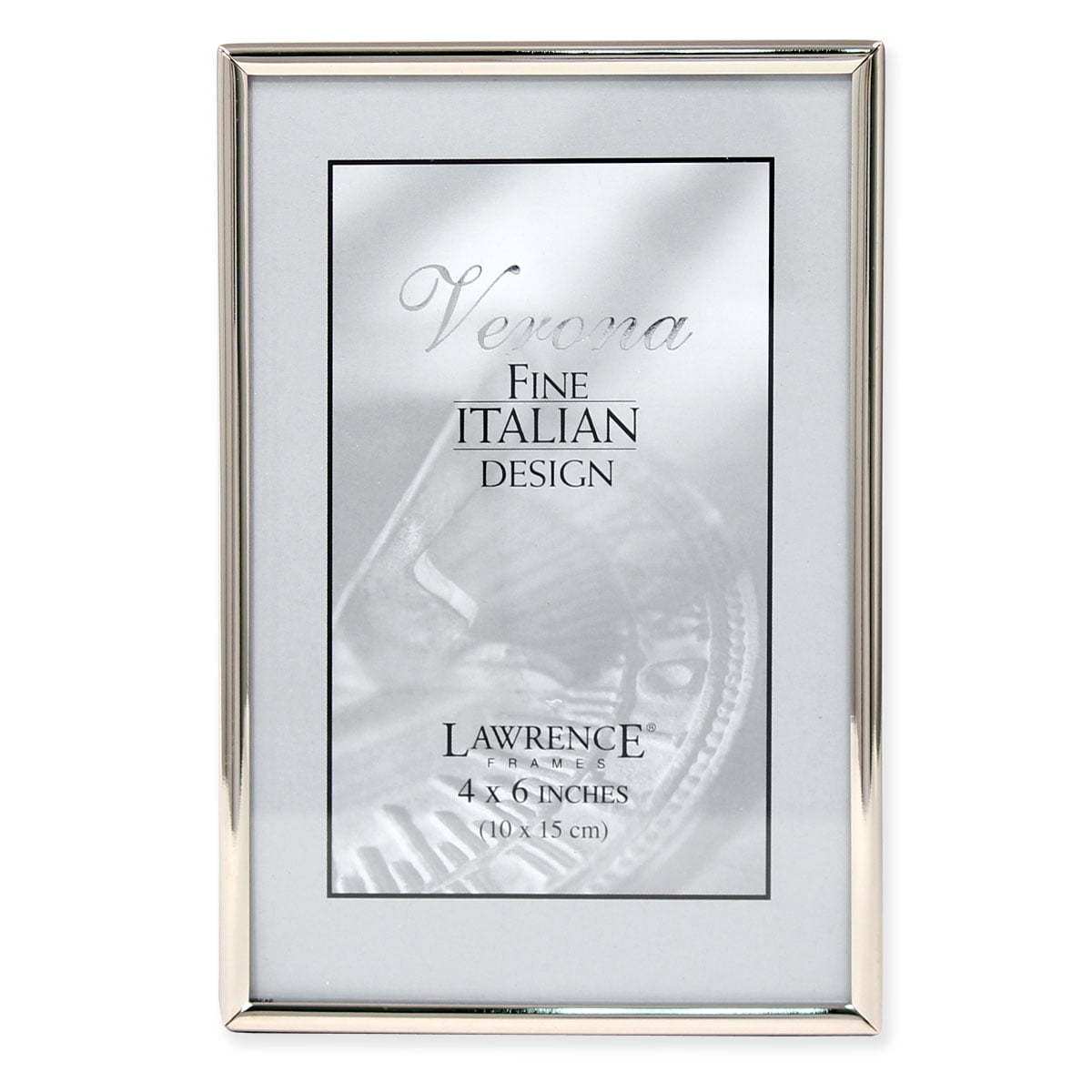 Lawrence Polished SIMPLY SILVER 4x6 frame - 4x6 - Walmart.com