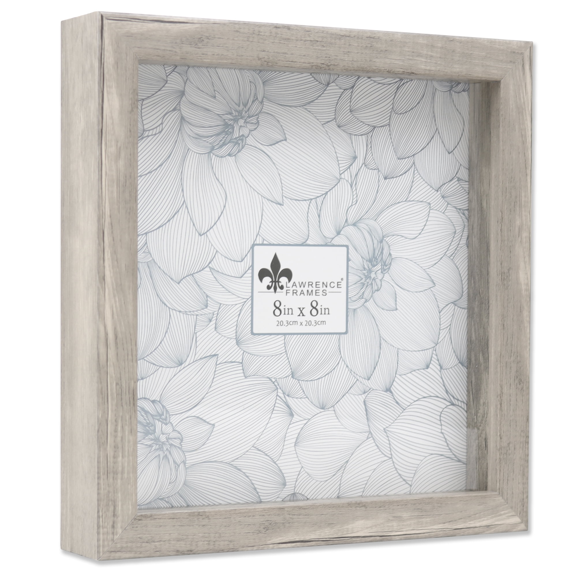 Lawrence Frames 8.9 in x 8.9 in Polystyrene Shadow Box, Off-White ...