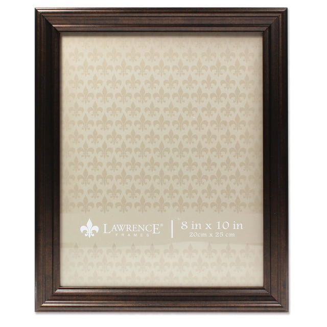 Lawrence Frames 8x10 Classic Detailed Oil Rubbed Bronze Picture Frame ...