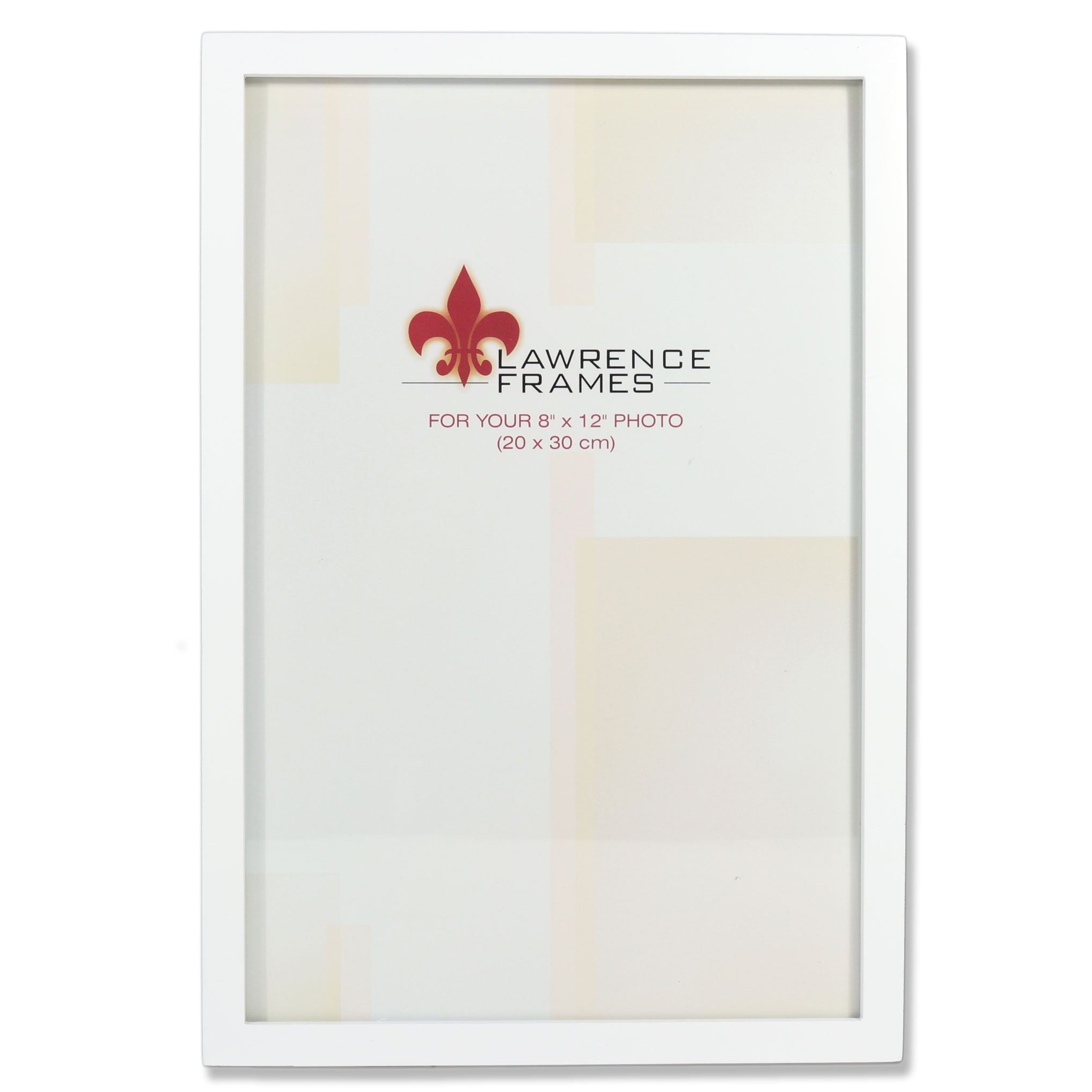 Lawrence Frames 8x12 White Wood Picture Frame - Gallery Collection ...