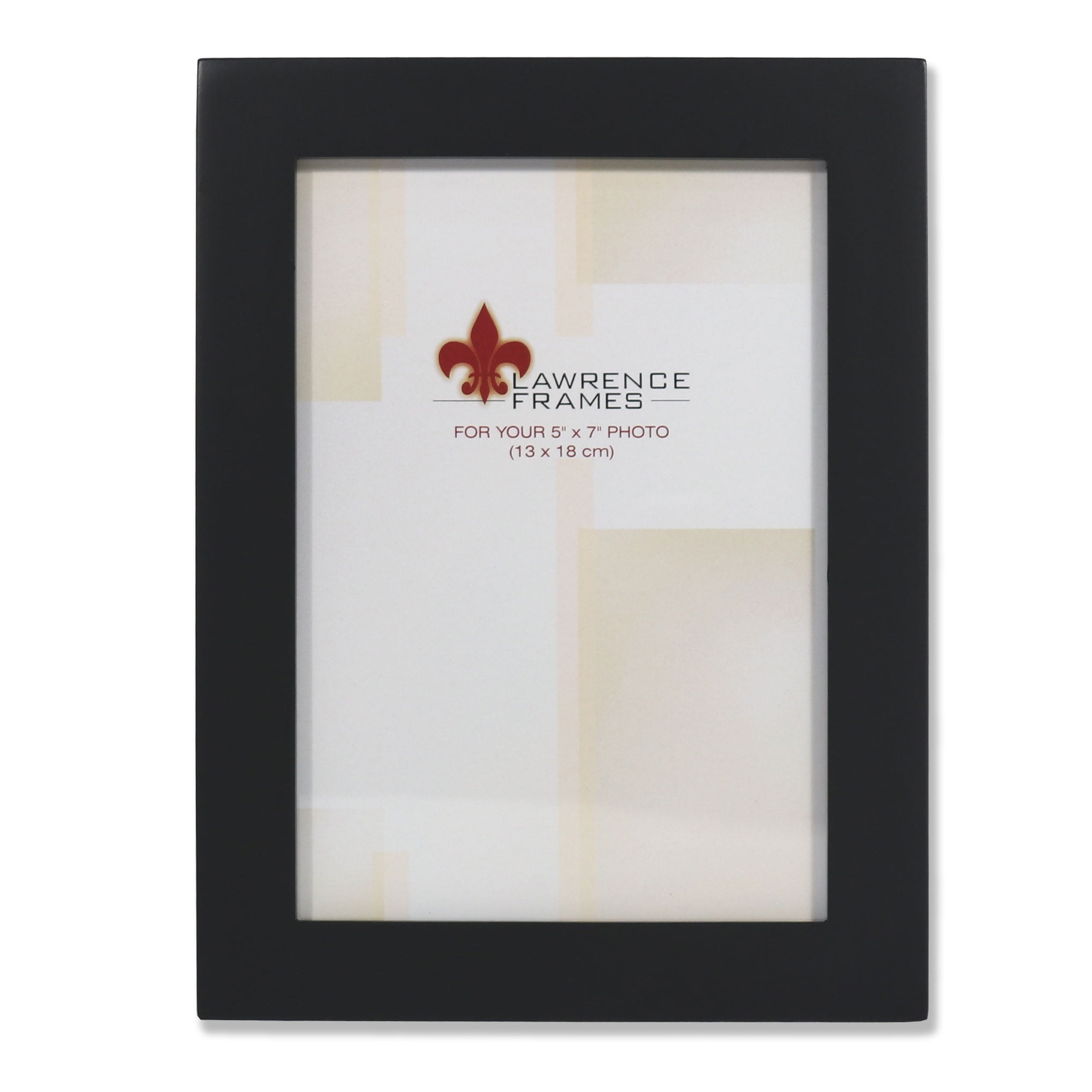Lawrence Frames Black Wood Classic 5x7 Picture Frame 34357 - Walmart.com