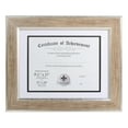 Lawrence Frames 11x14 Document/Diploma/Certificate Wall Frame, Blonde Wood & Silver, Matted to 8 ...