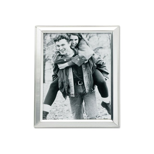 Lawrence Frames Brushed Silver Plated 4x5 Metal Picture Frame Shiny ...