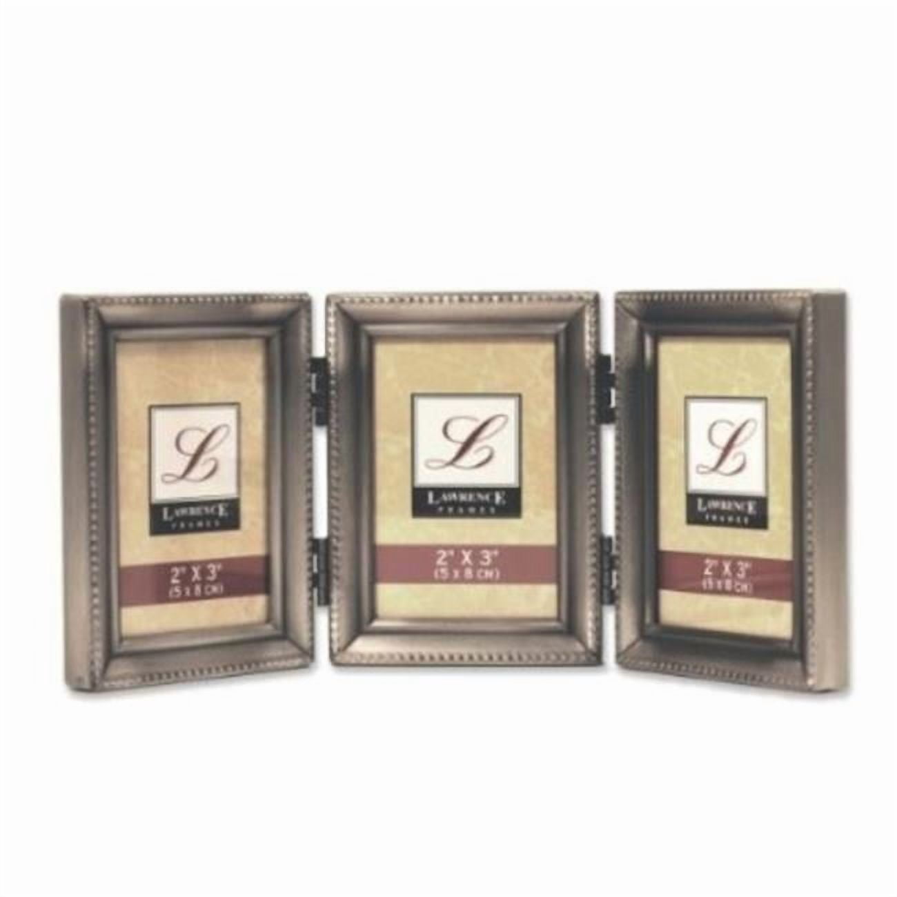 Lawrence Frames Lawrence Frames Antique Pewter Hinged Triple 2x3 ...